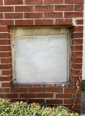 Zion Spring Baptist Church – Magic City Religion