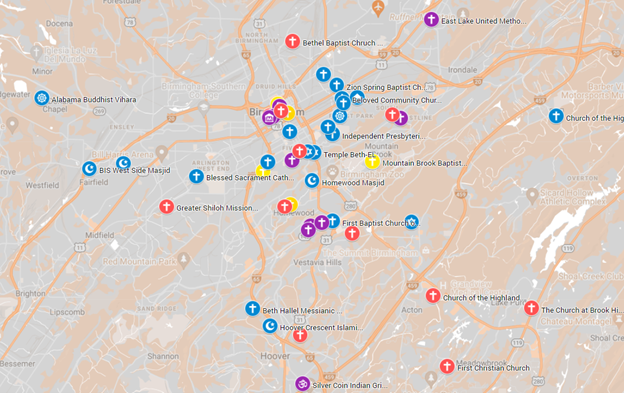 Geographical Index of Essays – Magic City Religion